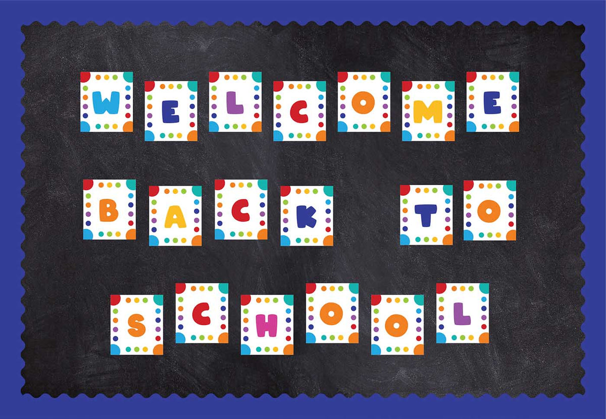 Back to School Welcome Bulletin Board Banner Letters - Print Your Own ...