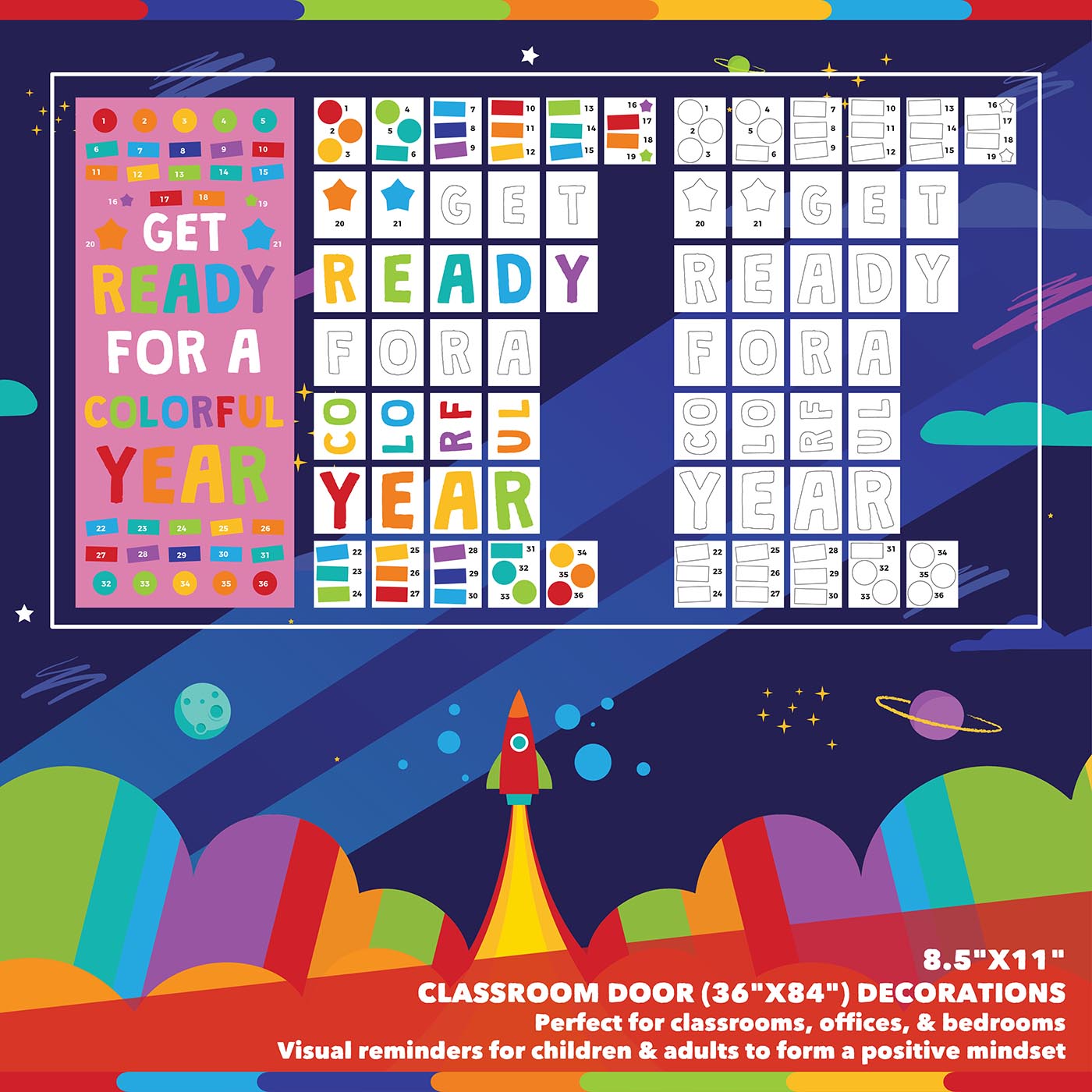 Classroom Door Decoration Kit - Get Ready For a Colorful Year – Sproutbrite