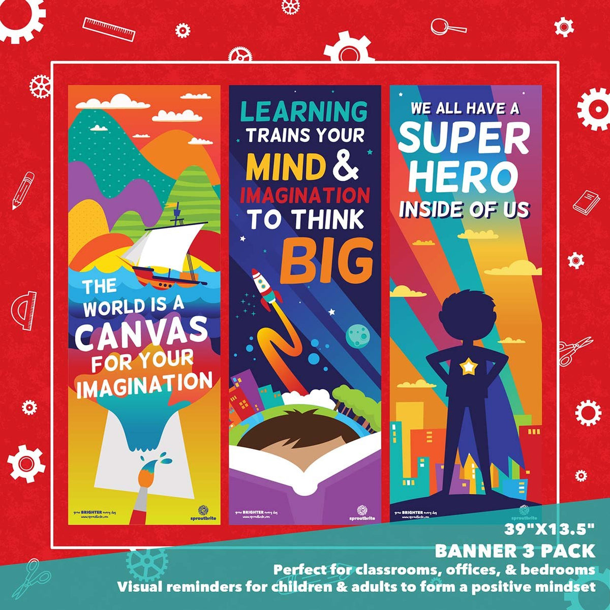 Preschool classroom banner pack – Sproutbrite
