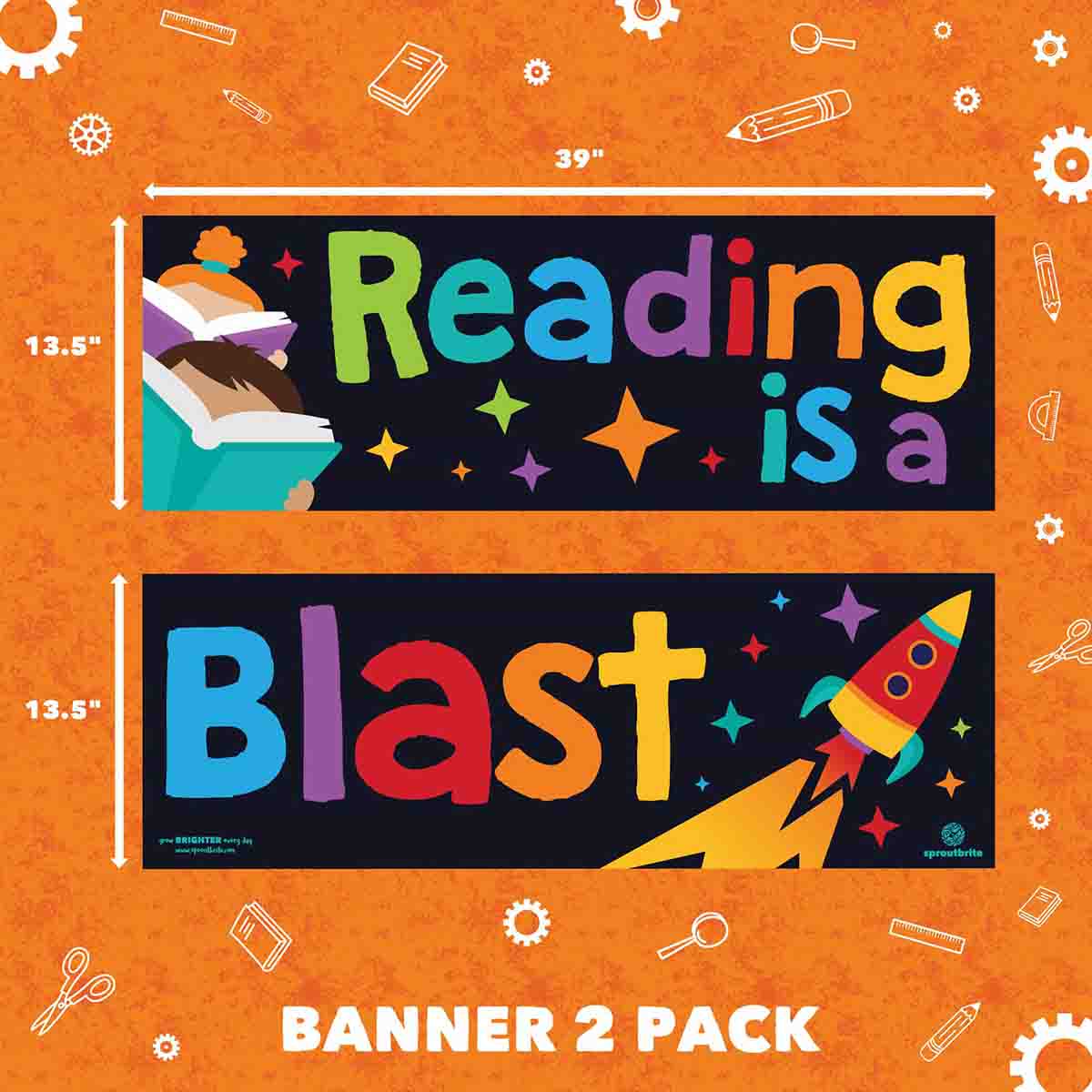 Reading Space Theme Classroom Banner Set – Sproutbrite